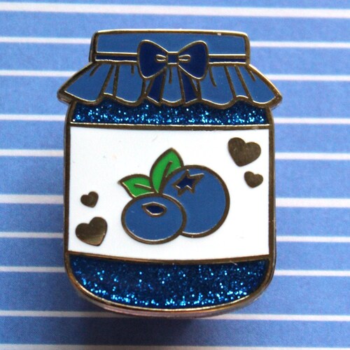 Honey Glittery Jam Jelly Jar Hard Enamel Pin - Etsy