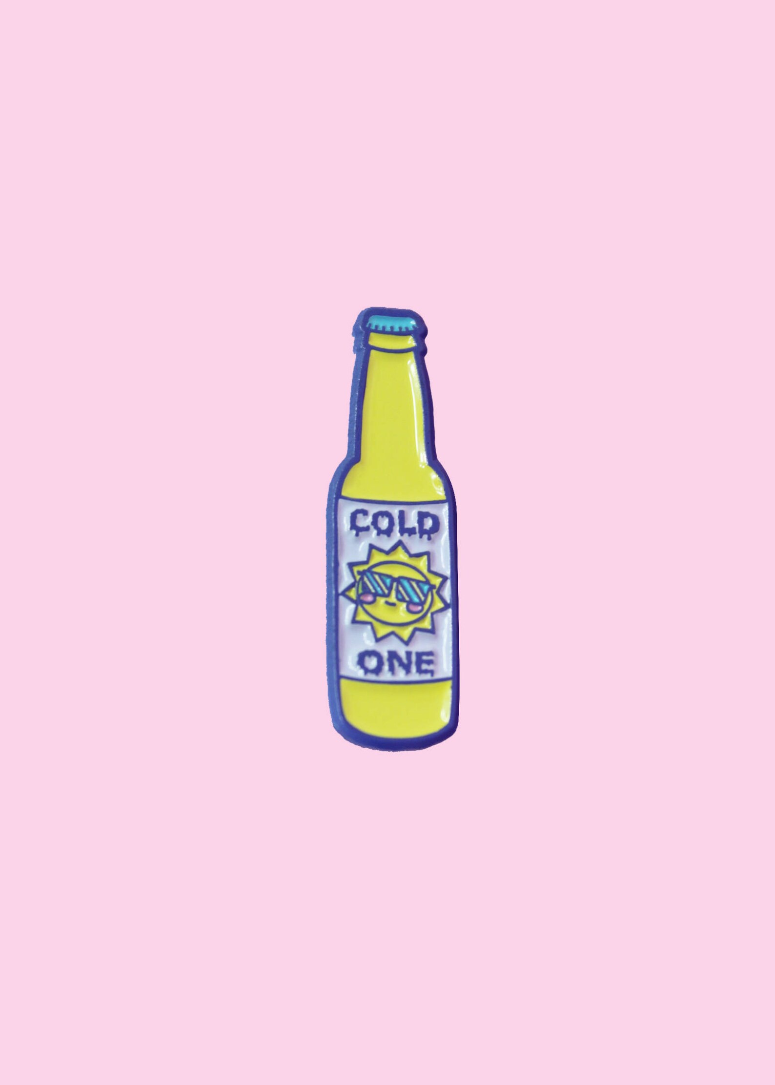 Cold One Beer Soft Enamel Pins Sun & Penguin | Etsy