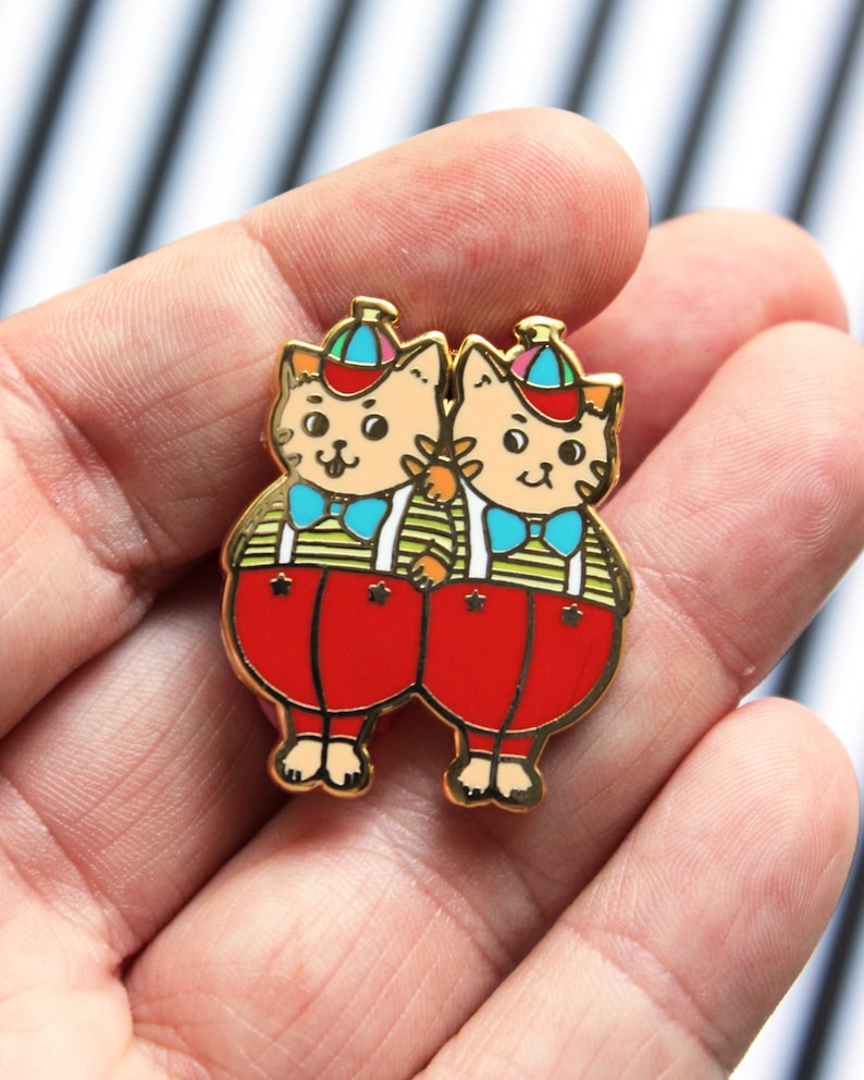 Tweedle Dinguses Kitties in Wonderland Series Hard Enamel - Etsy