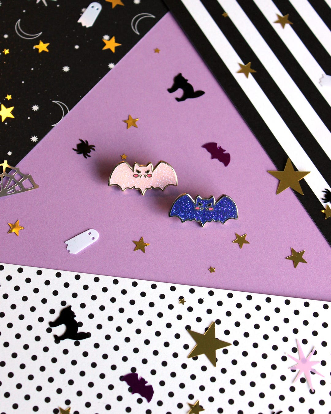 Sweet Baby Bat Iridescent Glitter Hard Enamel Pin - Etsy Canada
