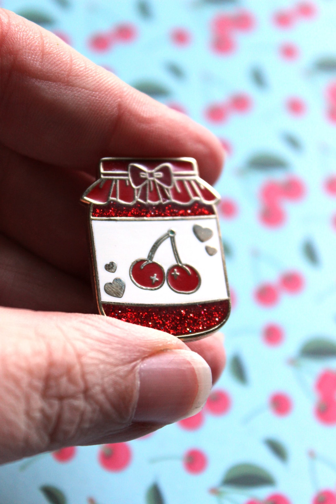 Cherry Jam Jam Jelly Jar Hard Enamel Pin - Etsy