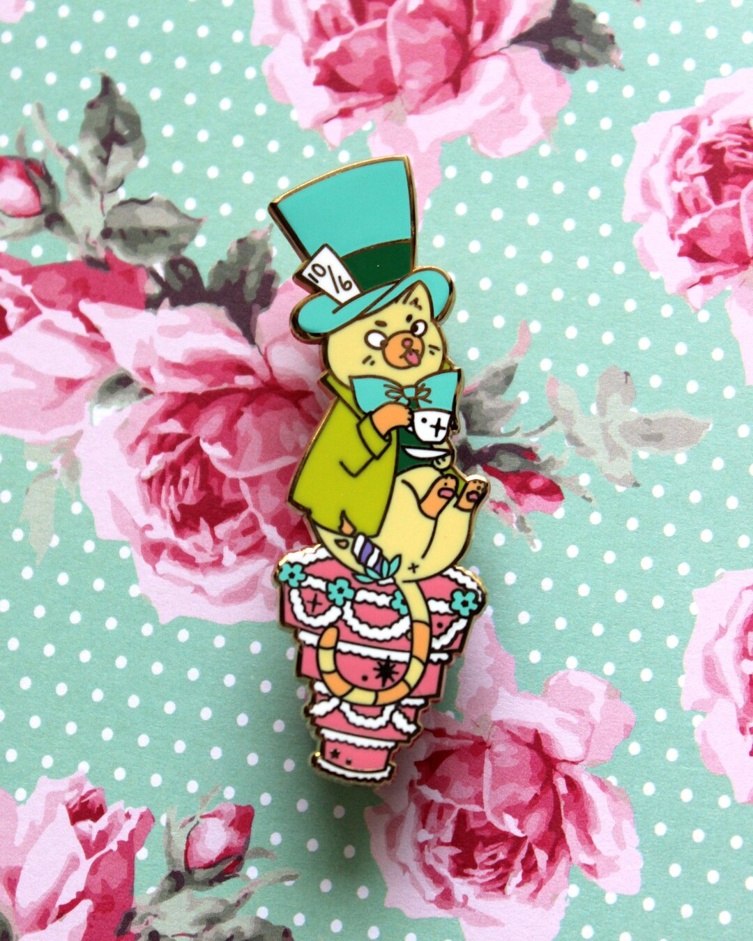 Mad Hatter Kitties in Wonderland Series Hard Enamel Pin - Etsy