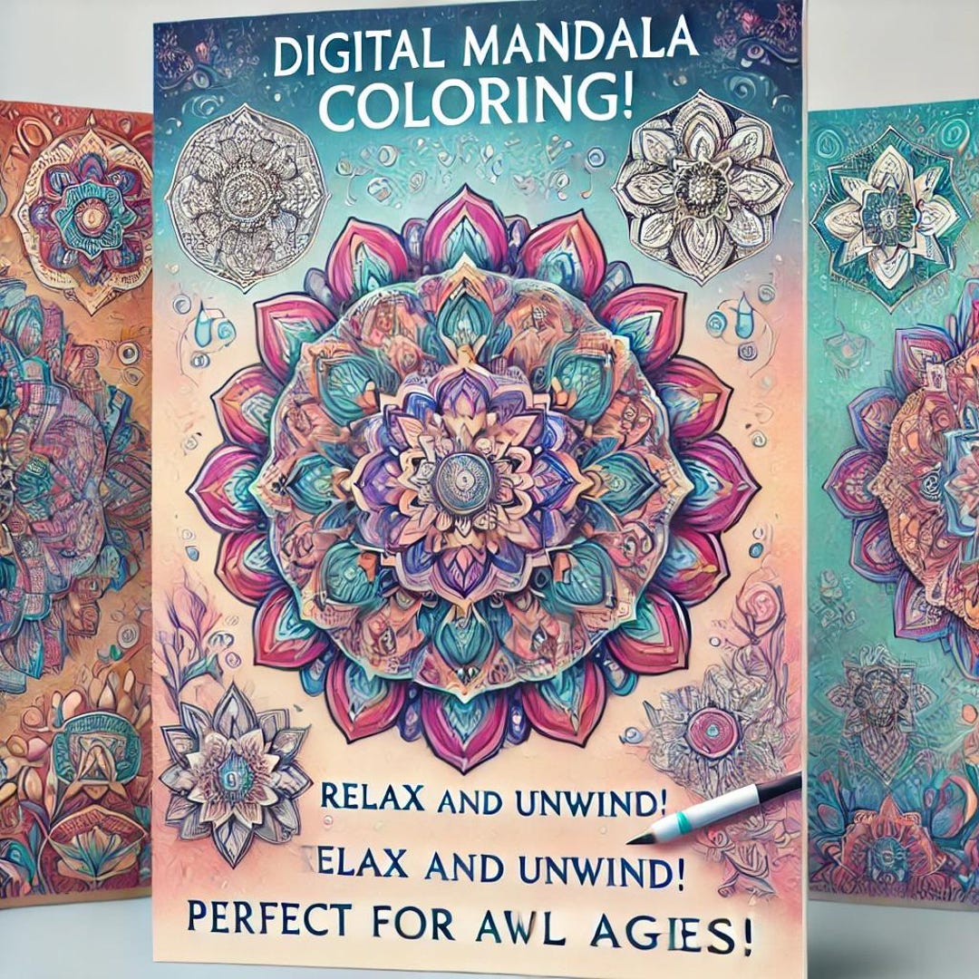 Mandala Coloring Worksheet 50 Pages - Etsy