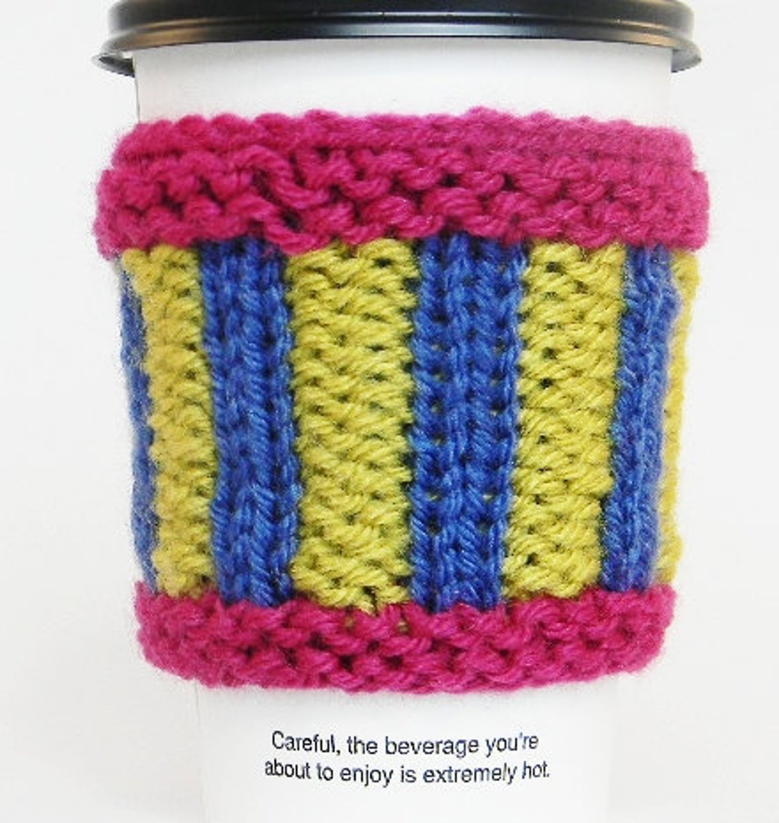 Mug Warmer Knitting Pattern - Knitted Coffee Sleeve Pattern - Easy Mug ...