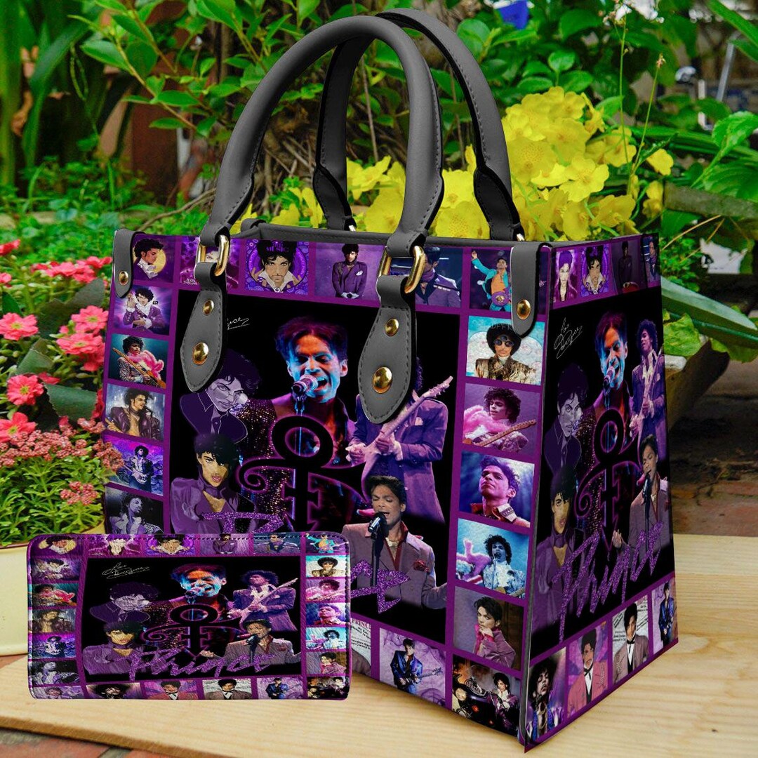 Personalized Prince Purple Rain Leather Bag Handbag,prince Music Woman ...