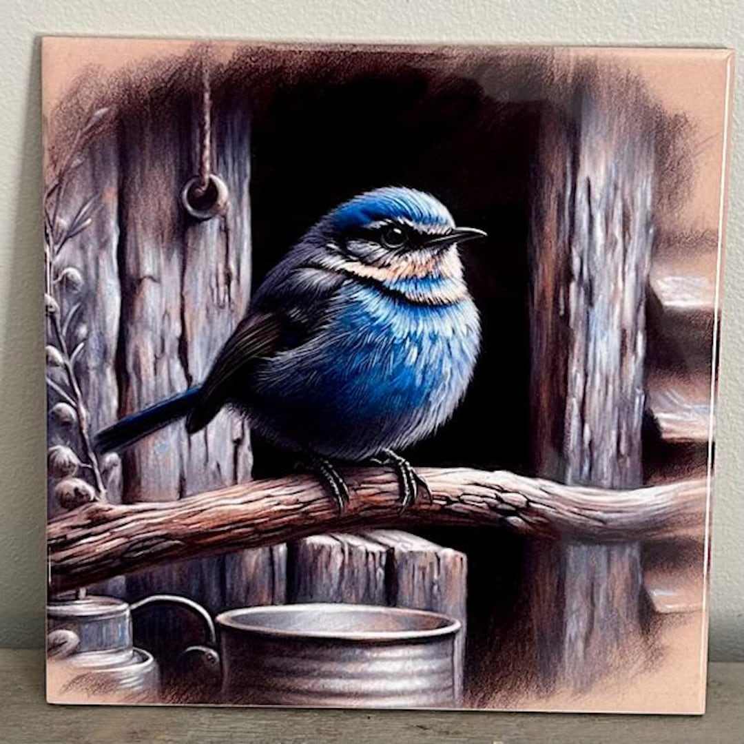 Blue Wren Wall Tile, Kitchen Tile, Bathroom Tile, Fireplace Surround ...