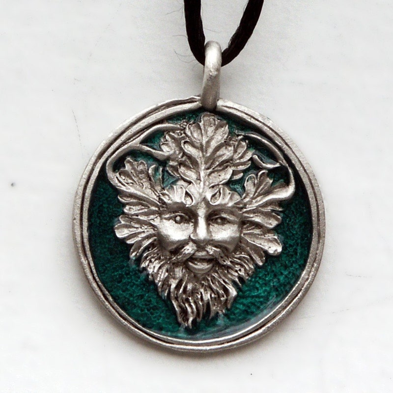 Greenman Necklace - Etsy