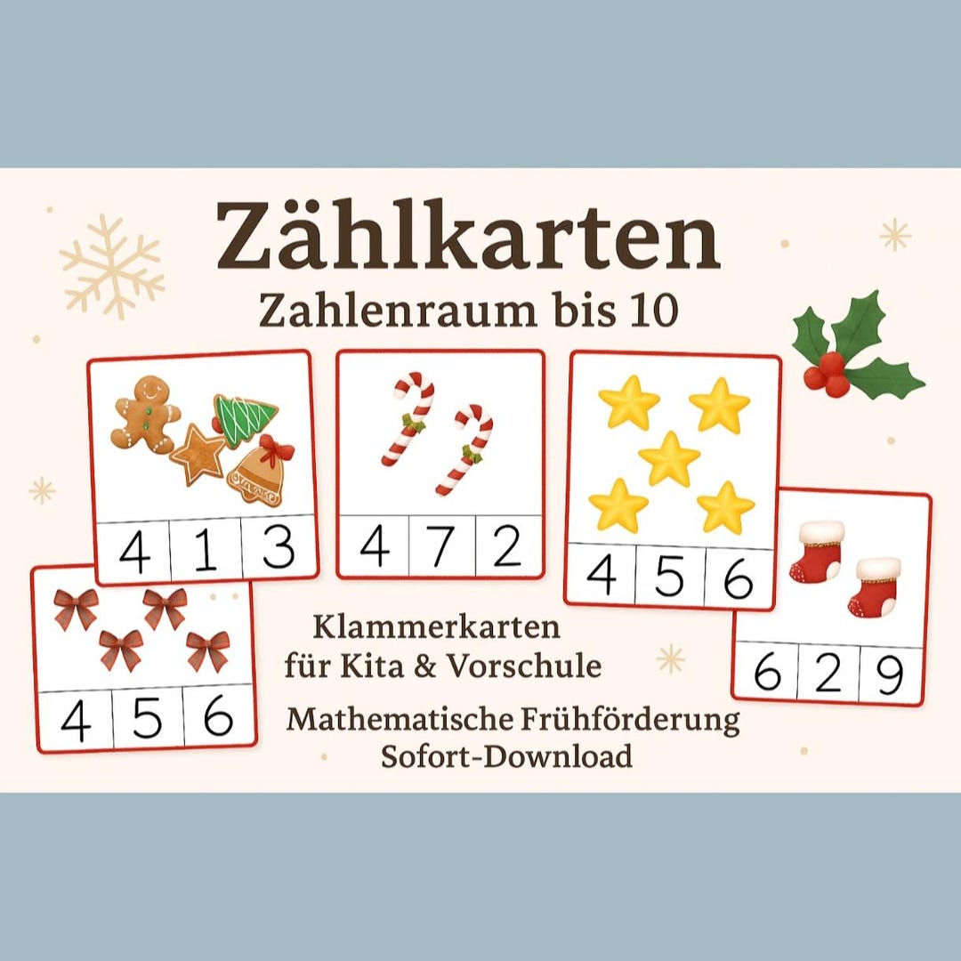 Christmas Clothespin Card Game | Activity Tray for Daycare and ...