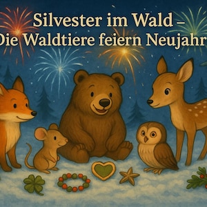 Kamishibai Geschichte Silvester im Wald – Die Waldtiere feiern Neujahr ...