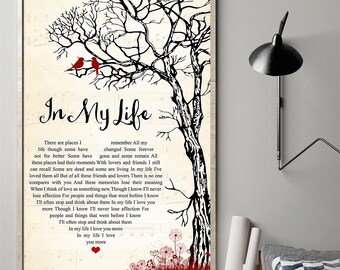 In My Life Poster | Etsy