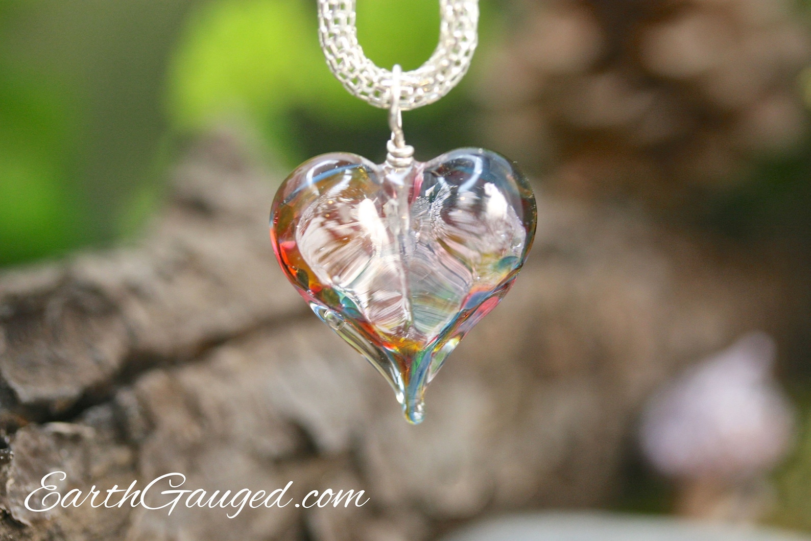 Reflective Carousel Heart Pendant: Add Your Sentimental Item. Cremation ...