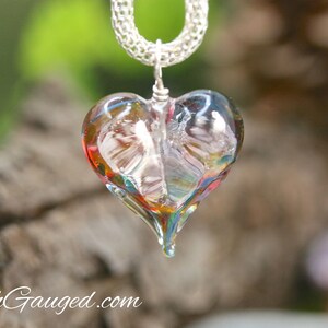 Reflective Carousel Heart Pendant: Add Your Sentimental Item. Cremation ...