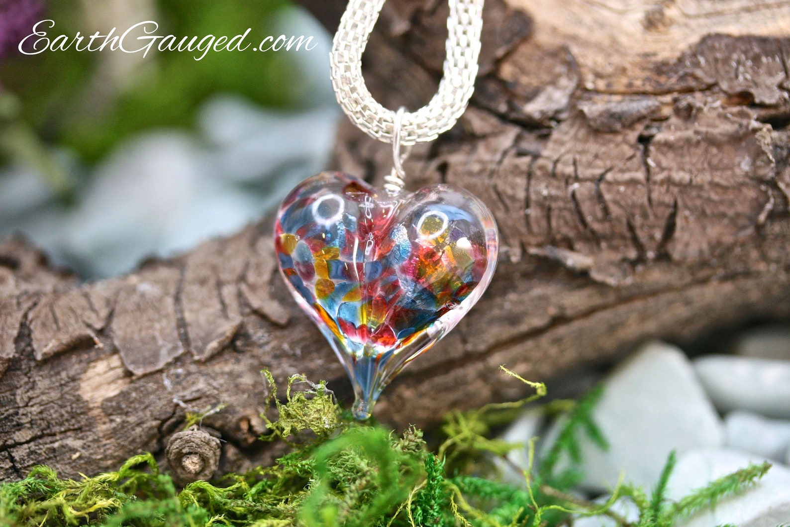 Reflective Carousel Heart Pendant: Add Your Sentimental Item. Cremation ...