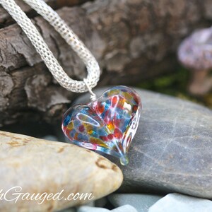 Reflective Carousel Heart Pendant: Add Your Sentimental Item. Cremation ...