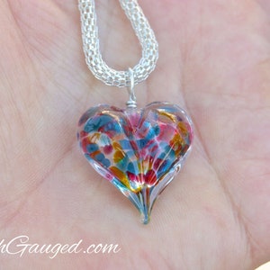 Reflective Carousel Heart Pendant: Add Your Sentimental Item. Cremation ...