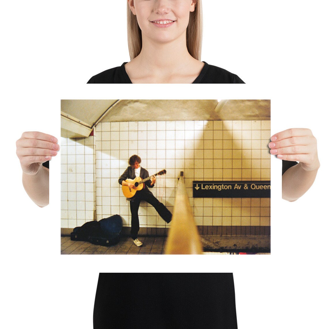 Art Photo Subway Busker New York City Photograph Vintage Style 80s Print Urban Wall Art - Etsy