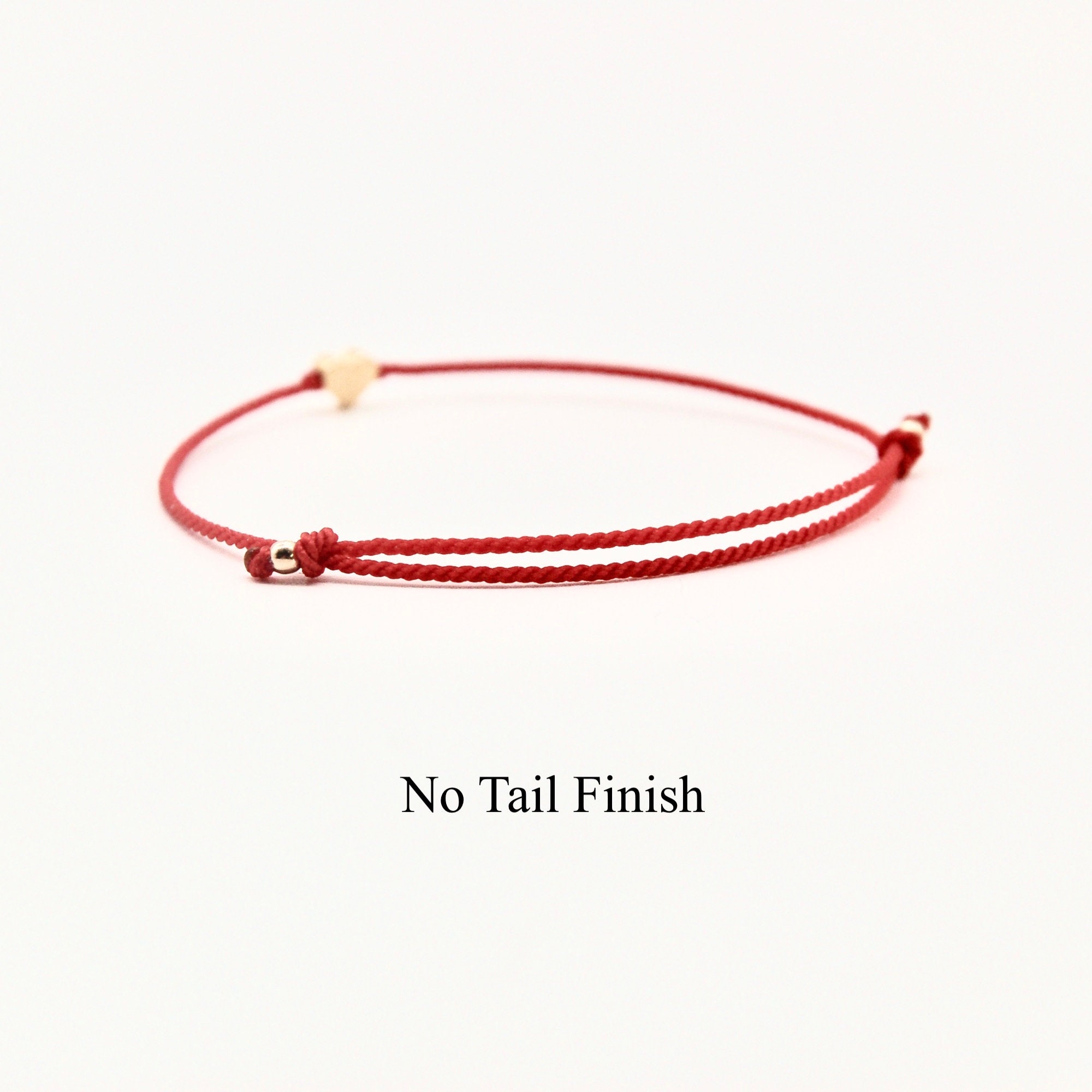 Thin String Bracelet Minimalist Gold Filled Beads Thread Good - Etsy Canada