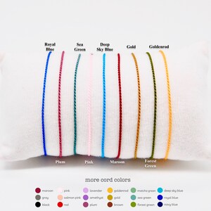 Thin String Bracelet Minimalist Gold Filled Beads Thread Good | Etsy