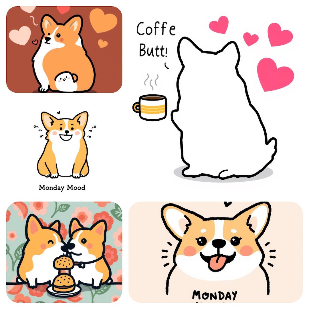 Adorable Pet Emotes for Streamers Kawaii Animal Emoji Pack for Twitch ...