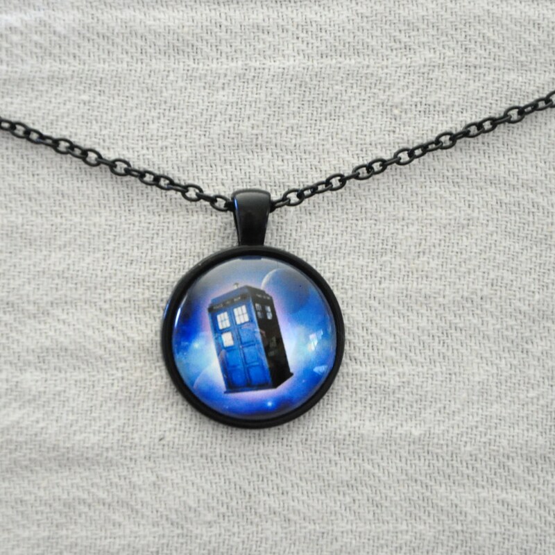 Tardis Key Necklace - Etsy