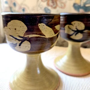 Vintage Goblets Pacific Stoneware 1970s Retro MCM Design Boho Kitchen ...