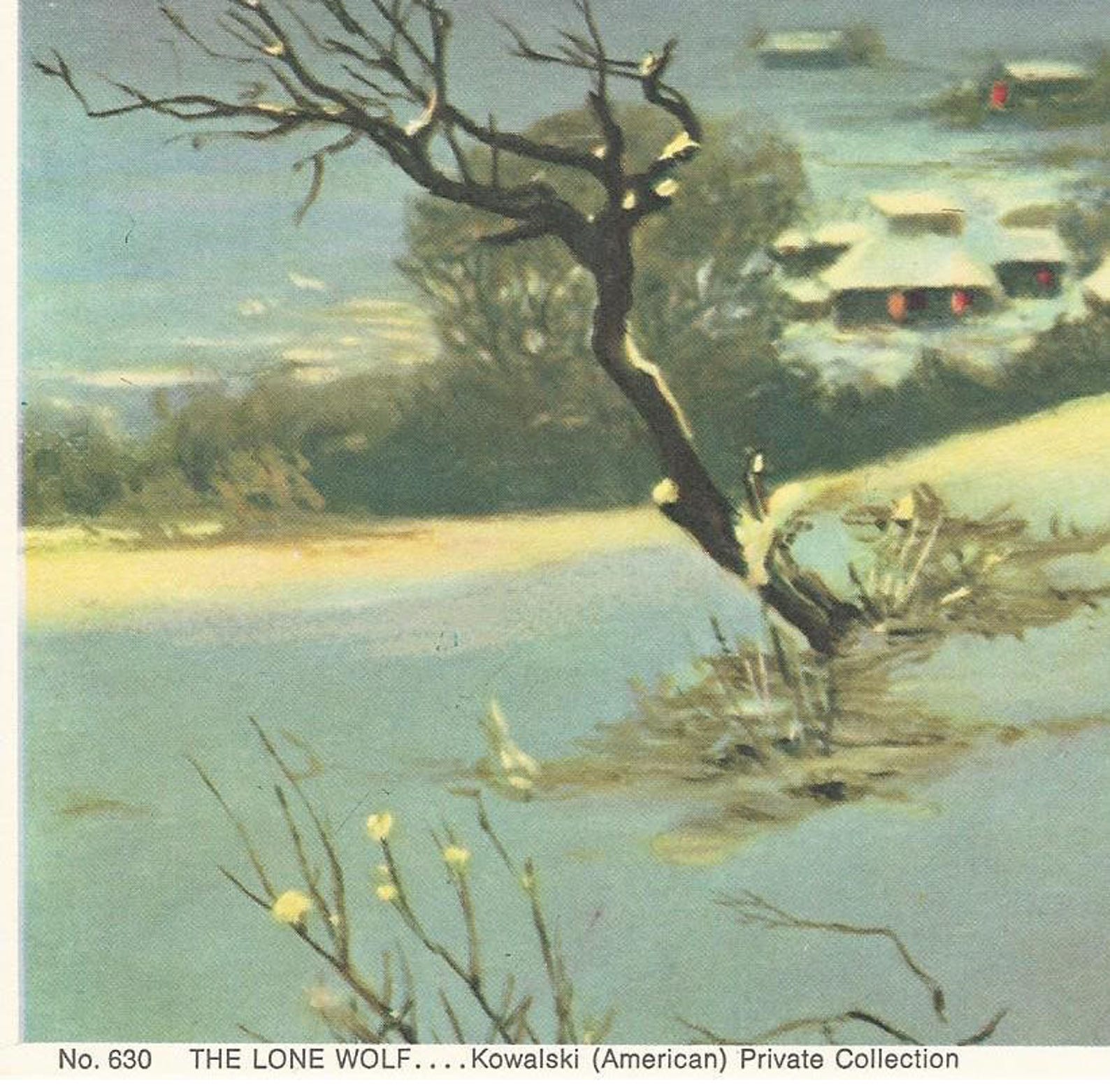 1940's the LONE Wolf Print by Victor Kowalski Rare Old Mint and ...