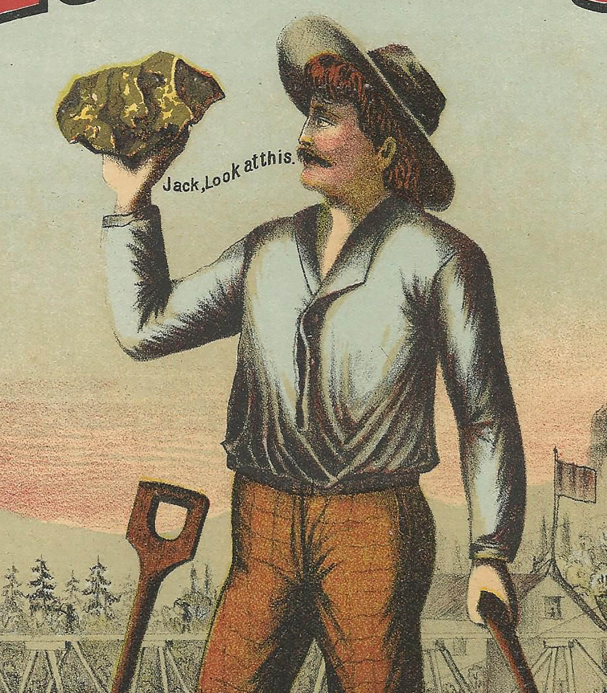 1860-1880s Original Rare welcome Nugget Brand 1860-1880s Tobacco Caddy ...