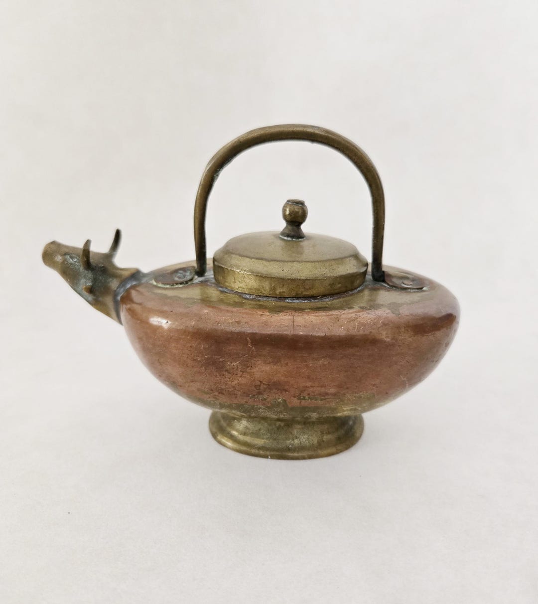 Religious Collectible Holy Ganga Water Pot Rare Vintage Hindu Brass ...