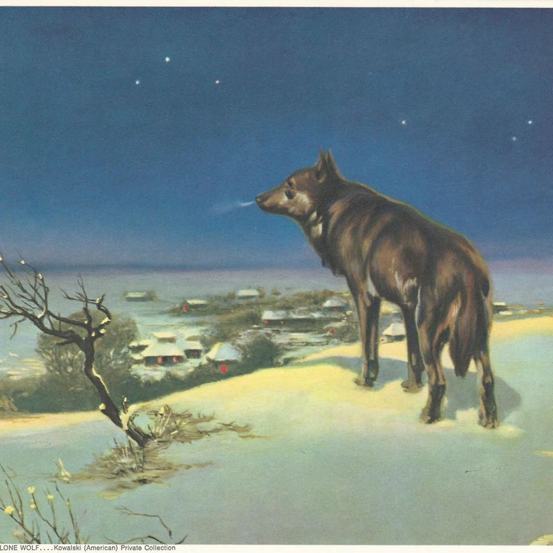 Wolf Pictures Antique - Etsy