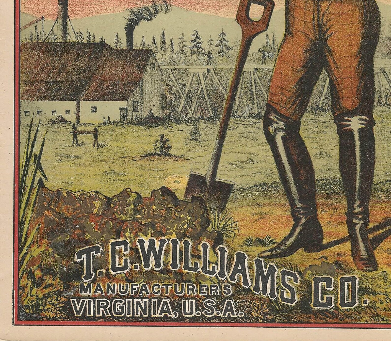 1860-1880s Original Rare welcome Nugget Brand 1860-1880s Tobacco Caddy ...