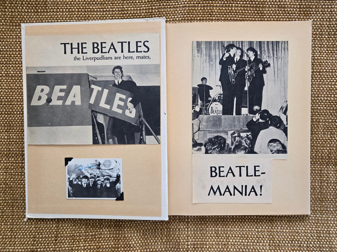 The Beatles Scrapbook Collectible Autographed Trading Cards Historical ...
