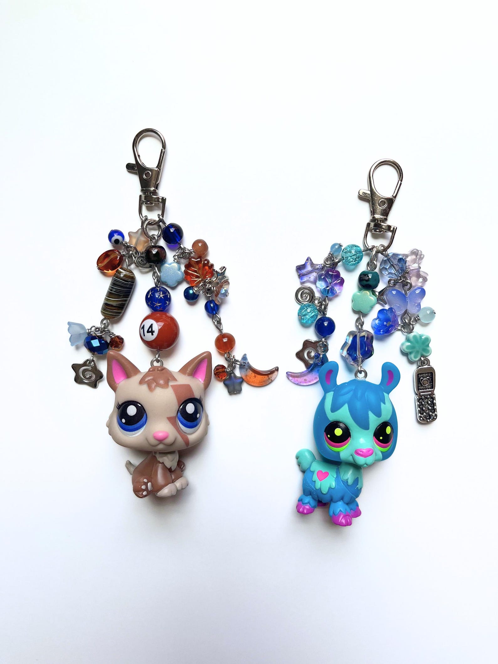 LPS Keychains (bunny, Dog, Cat, Kiwi, Rooster, Alpaca) - Etsy