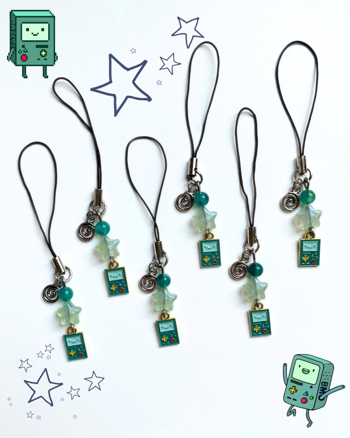 Adventure Time BMO Phone Charms - Etsy