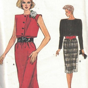 9319 UNCUT Vogue Sewing Pattern Misses Loose Fitting Straight Pullover ...