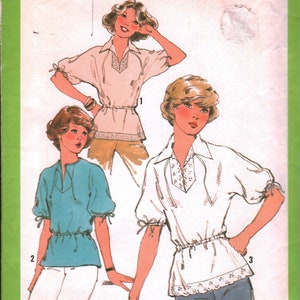 8340 Simplicity Vintage SEWING Pattern Misses Shirt OOP - Etsy