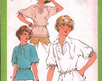 8243 Simplicity Vintage SEWING Pattern Misses Shirt Pants OOP - Etsy