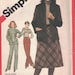 5198 Vintage Simplicity SEWING Pattern Misses Unlined Jacket Bias Skirt ...