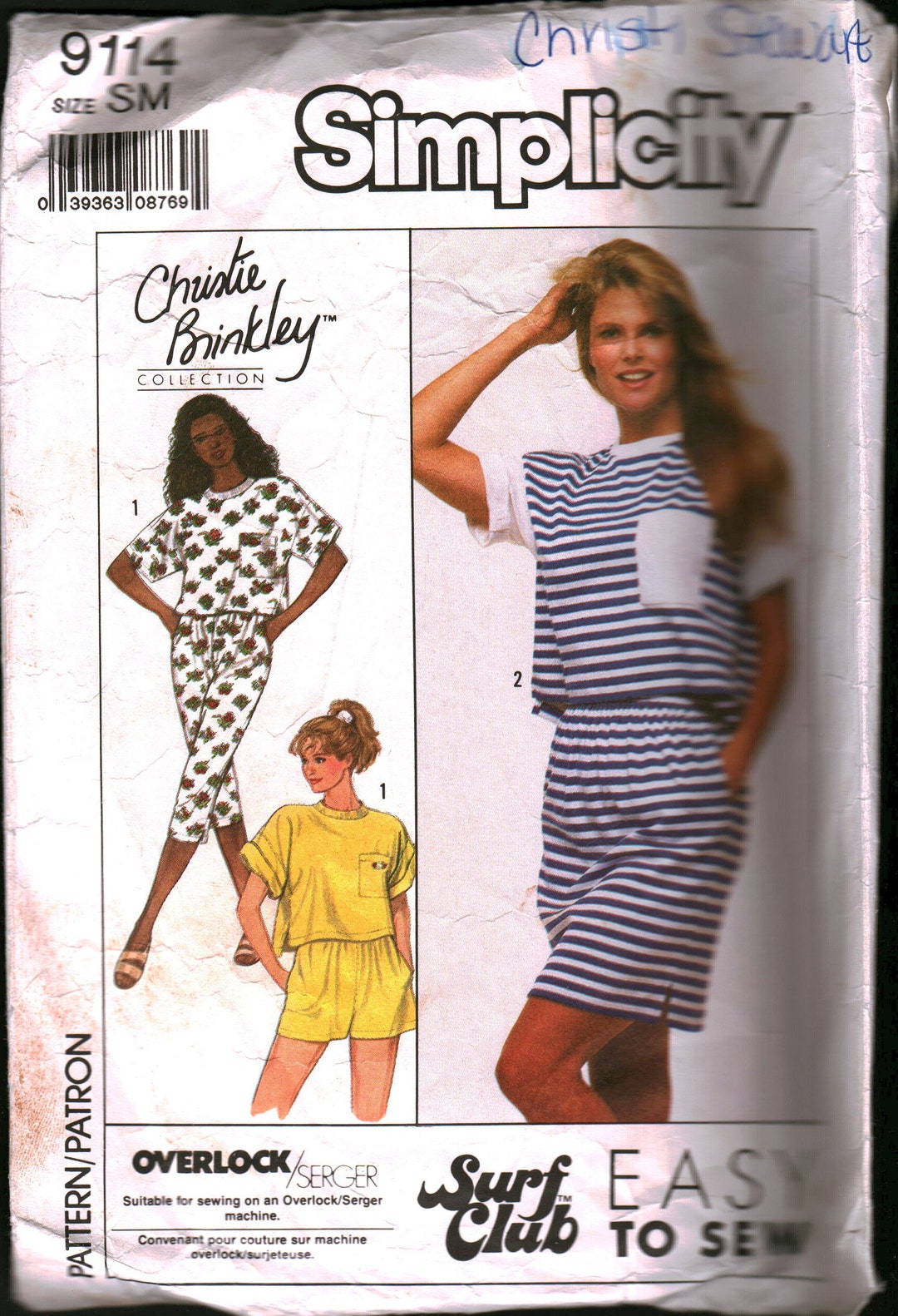 9114 Simplicity Vintage SEWING Pattern Misses' Top Pants Shorts Skirt ...