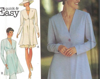 2722 UNCUT Style Vintage Sewing Pattern Misses Tunic Top Skirt Pants 8 ...