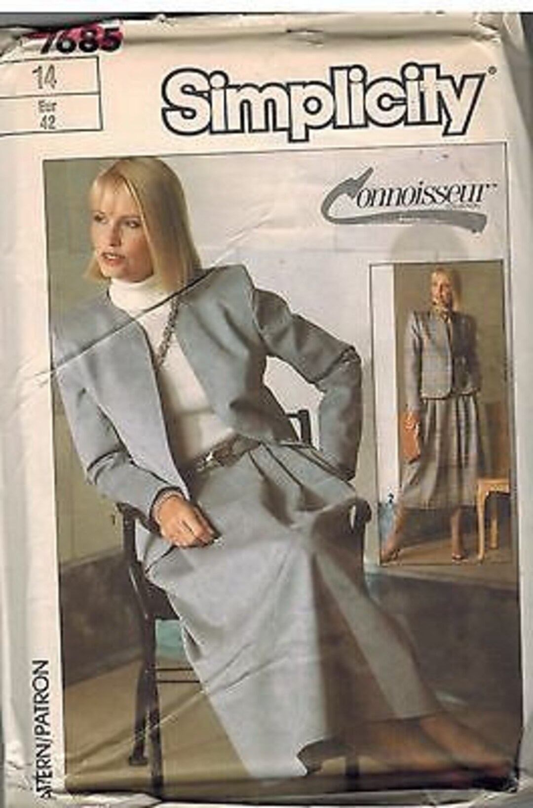 7685 UNCUT Vintage Simplicity SEWING Pattern Misses Lined Suit Jacket ...