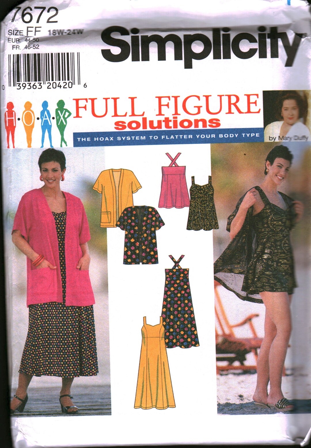 7672 Simplicity Vintage SEWING Pattern Misses Jacket Dress Bathing ...