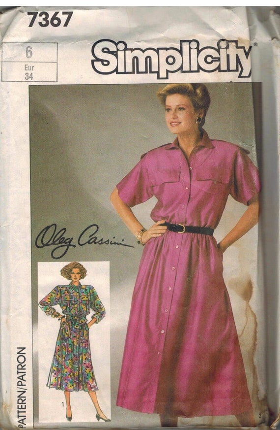 7367 UNCUT Vintage Simplicity Sewing Pattern Misses Loose | Etsy
