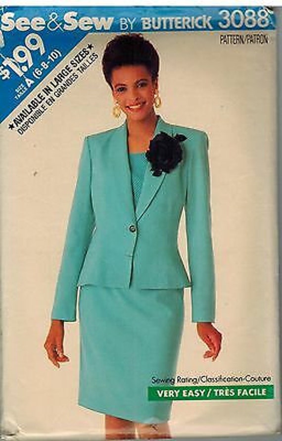 3088 Vintage Butterick Sewing Pattern Misses See and Sew | Etsy