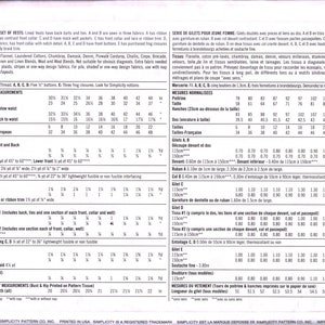 9819 UNCUT Simplicity Pattern Set of Vests Darted Back Tie - Etsy