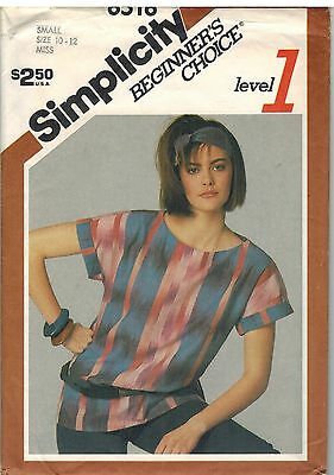 6516 Vintage Simplicity Sewing Pattern Misses Pullover Top Easy Fitting ...