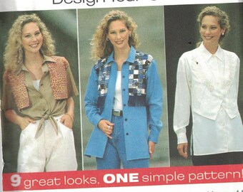 7333 Simplicity SEWING Pattern Misses Blouse Culottes 6-22 | Etsy