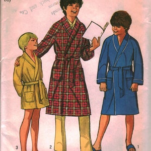 9635 VINTAGE Simplicity SEWING Pattern Childs Robe Oop Sew - Etsy