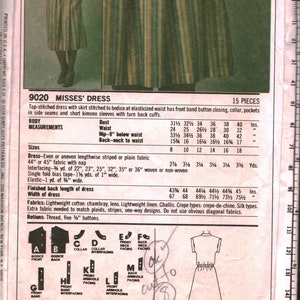 9020 Simplicity Vintage SEWING Pattern Misses Dress OOP - Etsy
