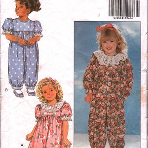 5663 Butterick Vintage SEWING Pattern Toddlers' Dress Jumpsuit OOP - Etsy