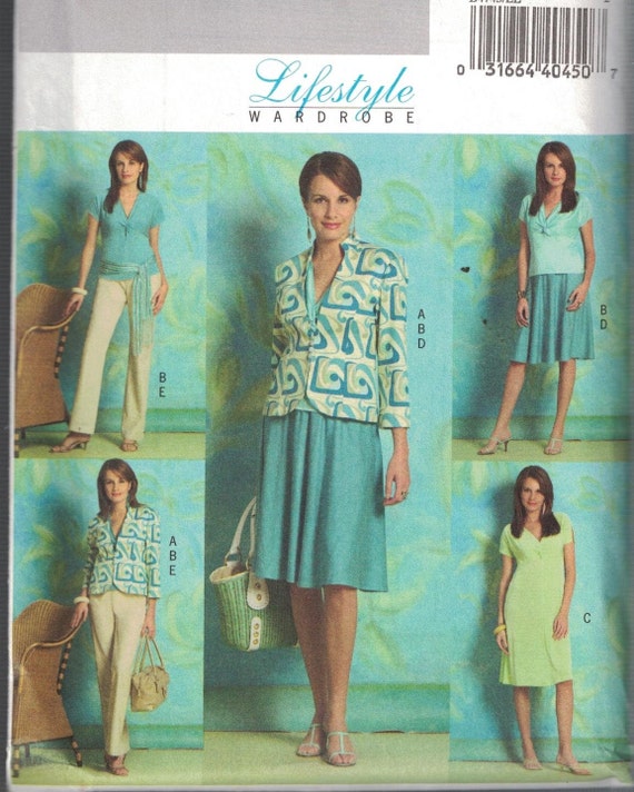 4745 UNCUT Butterick Pattern Jacket Skirt Top Pants 6 8 10 - Etsy